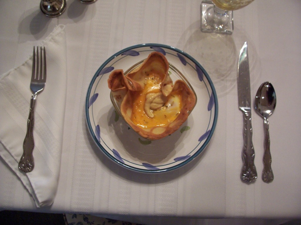 Baked Egg in a Crepe Basket – Rants Raves and Recipes